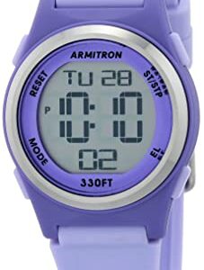 Armitron Sport Women's Digital Chronograph Resin Strap Watch, 45/7102