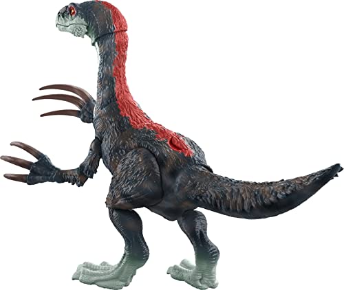 Mattel Jurassic World Dominion Sound Slashin Therizinosaurus Dinosaur Action Figure Toy with Attack Feature and Sounds