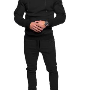 COOFANDY Men's Hoodie Tracksuit 2 Piece Casual Sweatsuit Sets Slim Fit Jogging Athletic Suits