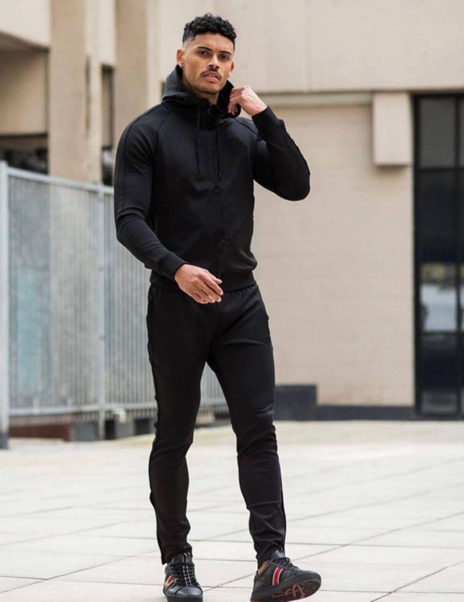 COOFANDY Men's Hoodie Tracksuit 2 Piece Casual Sweatsuit Sets Slim Fit Jogging Athletic Suits