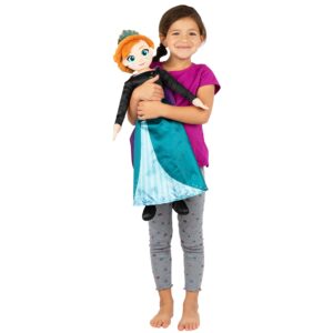 disney frozen anna kids bedding super soft plush cuddle pillow buddy, "official" disney product by franco