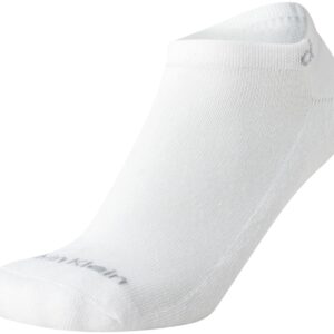 Calvin Klein Women's Athletic Socks - Cushion No Show Socks (6 Pack), Size 4-10, White