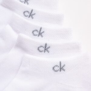 Calvin Klein Women's Athletic Socks - Cushion No Show Socks (6 Pack), Size 4-10, White