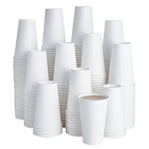 litopak 210 pack 16 oz disposable paper coffee cup, hot/cold beverage drinking cups for water, paper coffee cups, white paper hot coffee cups, suitable for party, picnic, travel, and events.