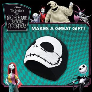 Disney Nightmare Before Christmas Jack Skellington Beanie Hat, Winter Knit Cap, Black, One Size