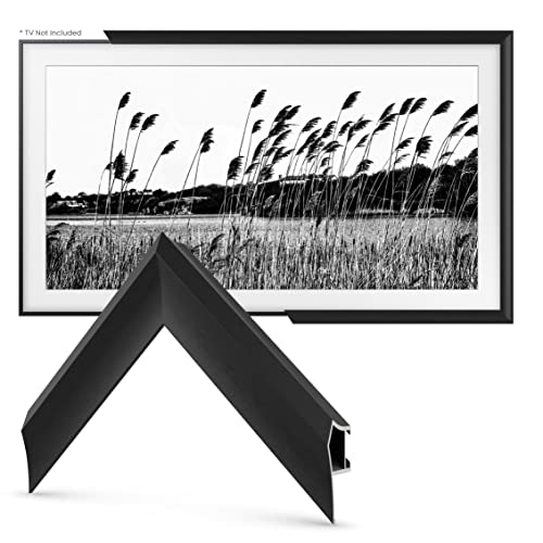 Frame My TV Deco TV Frames Alloy Prismatic - Anodized Black Bezel Compatible ONLY with Samsung The Frame TV (75", Fits 2021-2024 Frame TV)