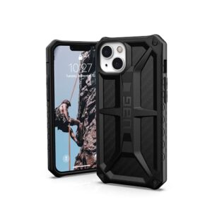 urban armor gear uag designed for iphone 13 case carbon fiber rugged lightweight slim shockproof premium monarch protective cover, [6.1 inch screen]