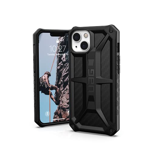 URBAN ARMOR GEAR UAG Designed for iPhone 13 Case Carbon Fiber Rugged Lightweight Slim Shockproof Premium Monarch Protective Cover, [6.1 inch Screen]