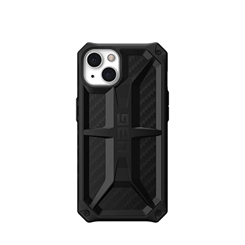 URBAN ARMOR GEAR UAG Designed for iPhone 13 Case Carbon Fiber Rugged Lightweight Slim Shockproof Premium Monarch Protective Cover, [6.1 inch Screen]