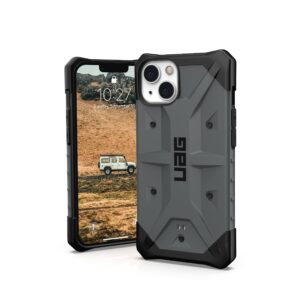 urban armor gear uag designed for iphone 13 case grey silver rugged lightweight slim shockproof pathfinder protective cover, [6.1 inch screen]