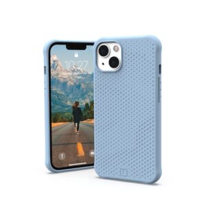 urban armor gear [u by uag designed for iphone 13 case blue cerulean dot slim fit lightweight stylish pattern impact resistant antimicrobial protective phone cover, [6.1 inch screen]