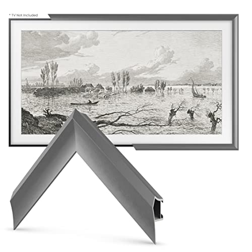 Frame My TV Deco TV Frames Alloy Prismatic - Graphite Bezel Compatible ONLY with Samsung The Frame TV (65", Fits 2021-2024 Frame TV)