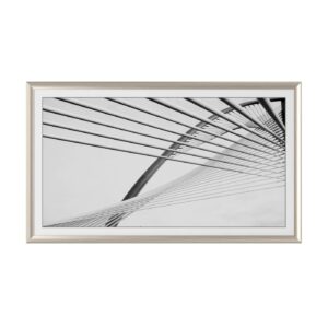 frame my tv deco tv frames alloy prismatic - german silver bezel compatible only with samsung the frame tv (43", fits 2021-2024 frame tv)