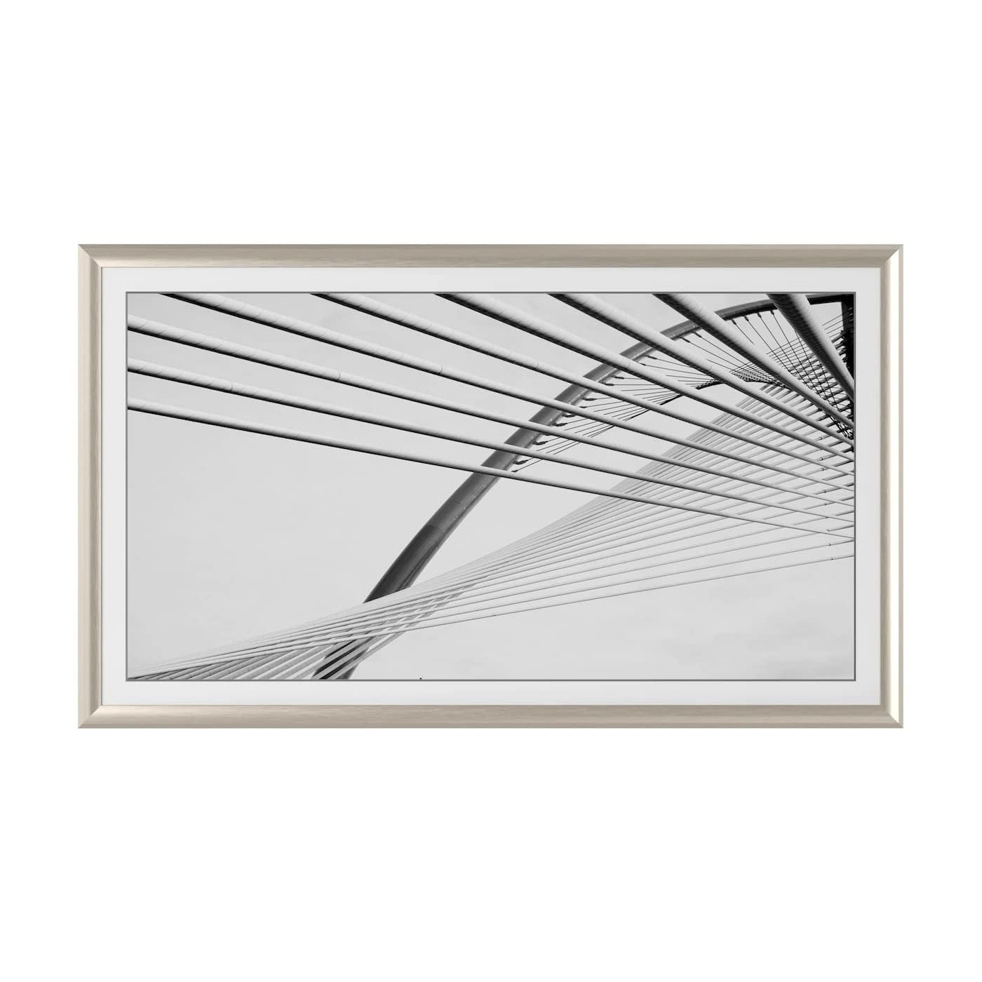 Frame My TV Deco TV Frames Alloy Prismatic - German Silver Bezel Compatible ONLY with Samsung The Frame TV (55", Fits 2021-2024 Frame TV)