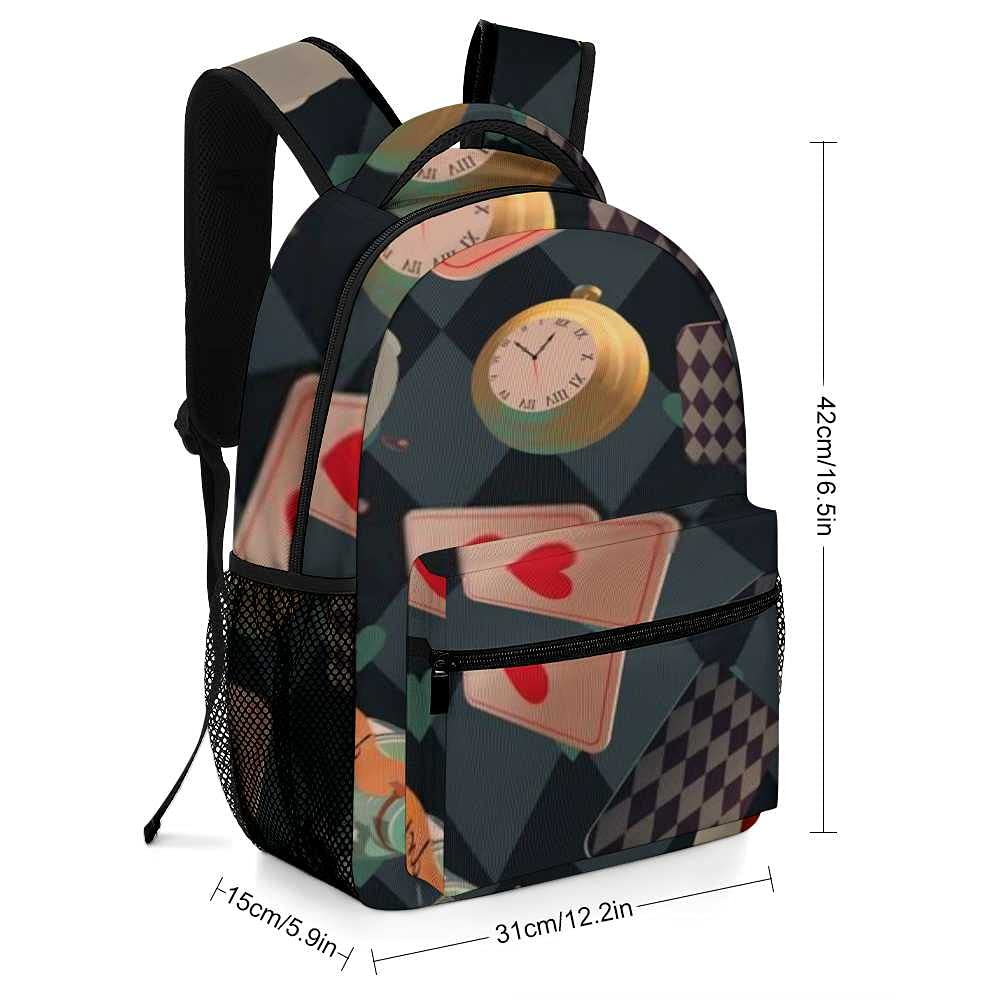 Travel Laptop Backpack Wonderland Floating Decoration Large Capacity Business Ddurable Water Resistant College Laptop iPad Tablet Bag for Men and Women