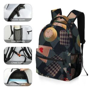 Travel Laptop Backpack Wonderland Floating Decoration Large Capacity Business Ddurable Water Resistant College Laptop iPad Tablet Bag for Men and Women