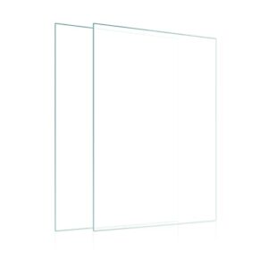 egofine 11x14 heat-strengthened glass replacement for picture frame (crystal clear, 2 pack), replacement glass for 11 by 14 photo frame, semi-tempered glass cover sheet