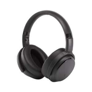 amazoncommercial over ear wireless noise cancelling bluetooth commuter headphones, black