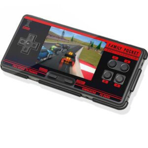 handheld game console emulator console, hd av output, 3.0-inch ips screen, with 32g tf card, 5000 classic games, adult and children portable video game console gifts (black)