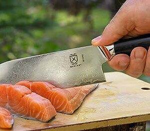 Mercer Culinary M13795 Premium Grade Super Steel, 8-Inch The Hunter Chef's Knife, G10 Handle