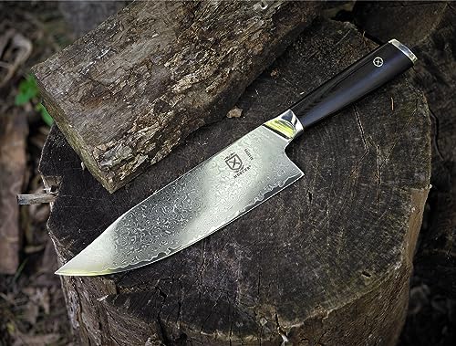 Mercer Culinary M13795 Premium Grade Super Steel, 8-Inch The Hunter Chef's Knife, G10 Handle