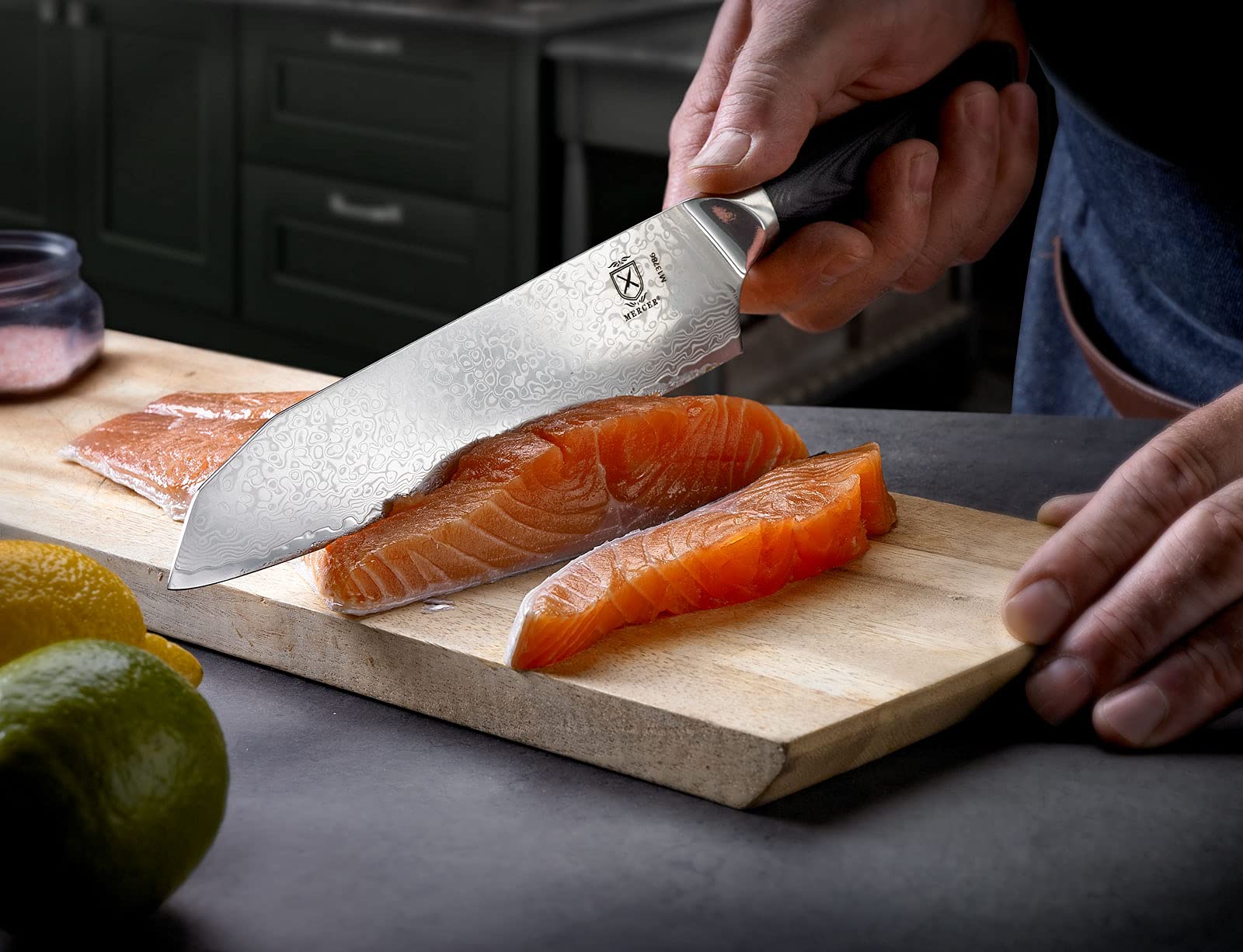 Mercer Culinary M13786 Premium Grade Super Steel, 7-Inch Santoku Knife, G10 Handle