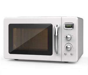 retro microwave oven, simoe compact microwave countertop 0.9 cu.ft. 900 w