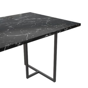 CosmoLiving by Cosmopolitan Astor Dining Table, Black, 64 in x 36 in x 30 in