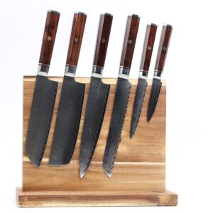 Azauvc Magnetic Knife Holder,Universal Knife Block with Strong Magnet 12 X 10 Inches,Display Stand and Storage Rack