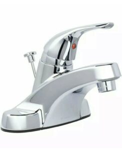 glacier bay aragon 1002 226 981 4" centerset low-arc bathroom faucet/ chrome finish/ exclusive clickinstall drain for quick