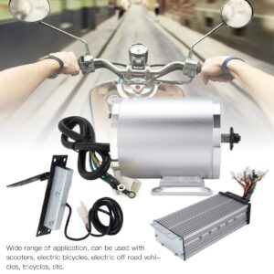 Dilwe Electric Bike Brushless Motor Kit,2000W 48V 34A Brushless Motor Kit High Speed Power for Electric Bike