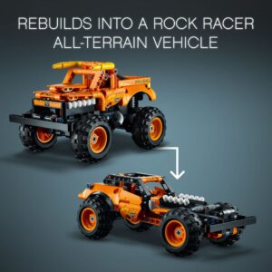 LEGO Technic Monster Jam El Toro Loco, 2 in 1 Pull Back Truck to Off Roader Car Toy 42135, Monster Truck and Race Car Building Toy, Construction Kit for Kids, Boys, Girls Age 7+ Years Old