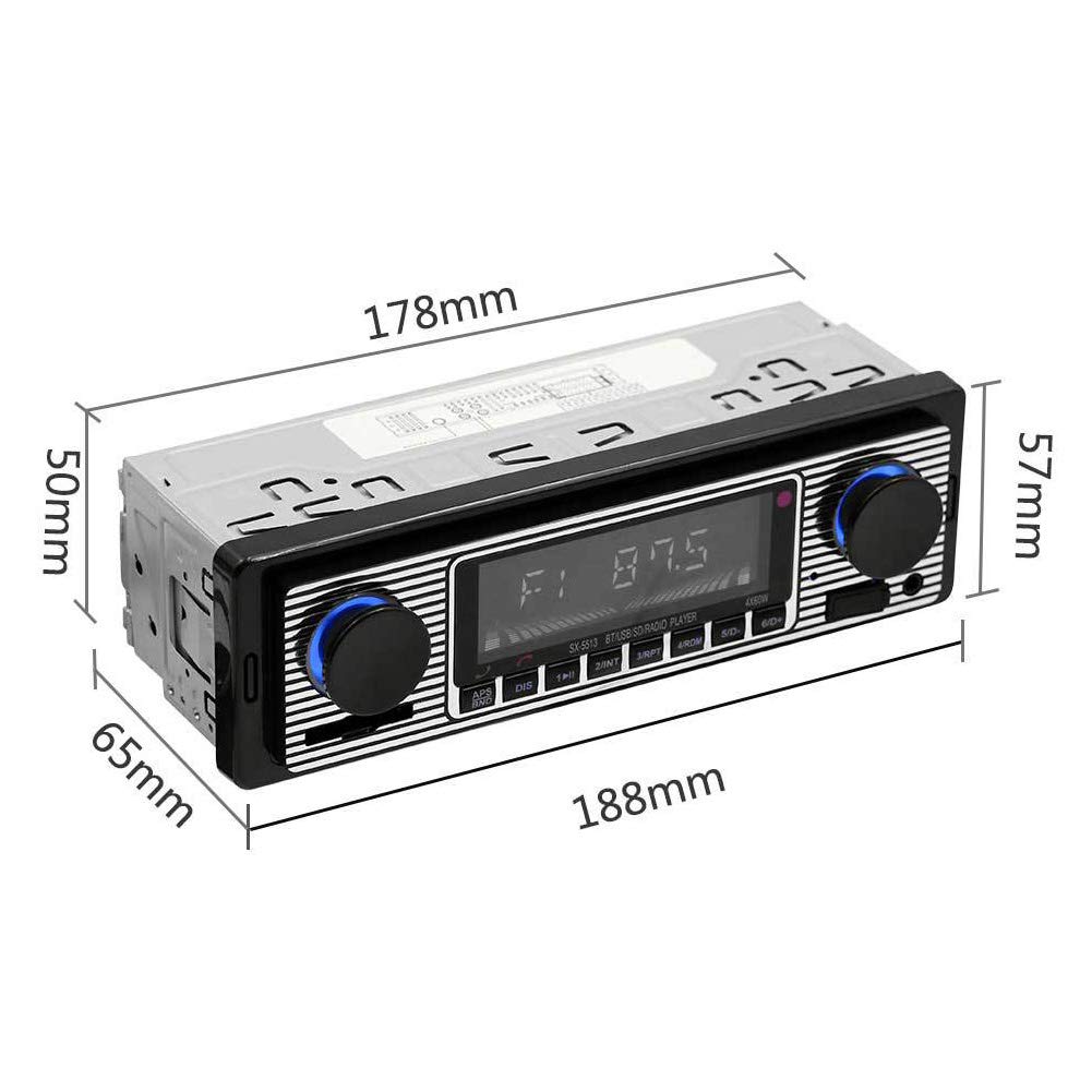 iayokocc Smart Player Bluetooth Retro MP3 FM Auto Accessories Electronic Car Radio Stereo