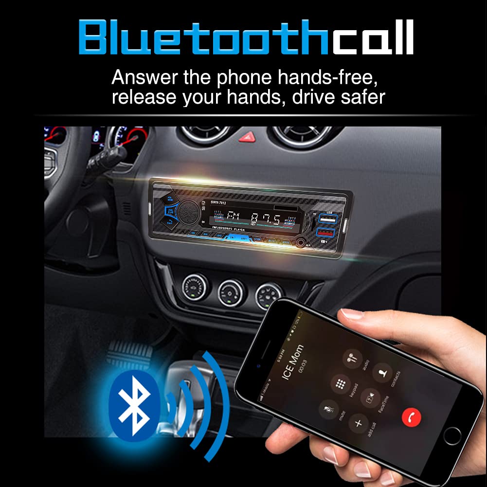 Bluetooth Single din car Stereo System for car, 7 inch Universal car Radio System for car,aftermarket car Radio,1 din car Radio,SWC/Subwoorf/BT