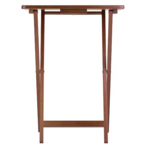 Winsome Wood Alex 5-Piece Snack Table Set, Walnut Finish