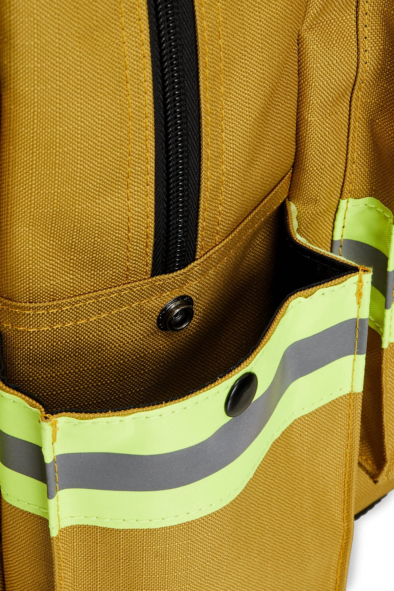 LINE2design Elite Firefighter Gear Bag - Fireman Premium Rescue Turnout Fire Gear Bag with Shoulder Strap - Yellow