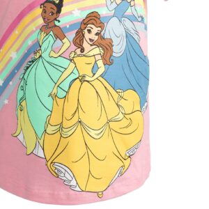 Disney Beauty and The Beast Princess Belle Cinderella Tiana Toddler Girls T-Shirt 4T Pink