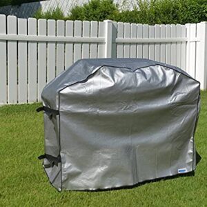 Comp Bind Technology Grill Cover, Compatible with Dyna-Glo 5 Burner Gas Grill Model DGH474CRP, Outdoor and Waterproof Grey Padded Cover Dimensions 55.2''W x 23.9''D x 47''H by Comp Bind