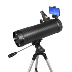 national geographic 114mm astronomical reflector telescope with adjustable tripod and astronomy app for young astronomers and adult sky watchers