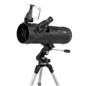 National Geographic 114mm Astronomical Reflector Telescope with Adjustable Tripod and Astronomy App for Young Astronomers and Adult Sky Watchers