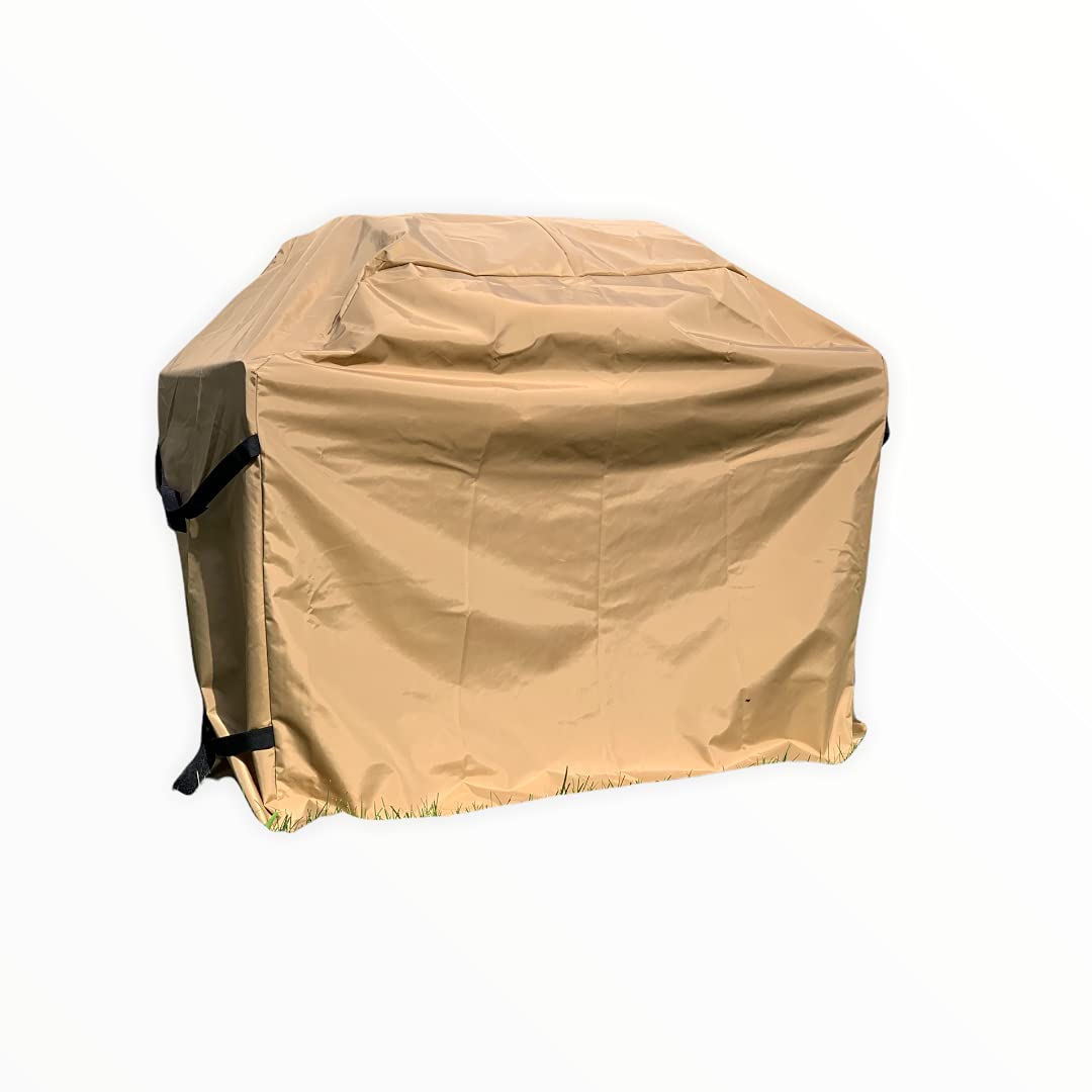 Comp Bind Technology Grill Cover, Compatible with Dyna-Glo 5 Burner Gas Grill Model DGH474CRP, Tan Padded Outdoor and Waterproof Cover Dimensions 55.2''W x 23.9''D x 47''H by Comp Bind