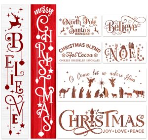 christmas stencils for painting on wood holiday christmas stencil large believe xmas painting stencils for wall porch glass wood fabric