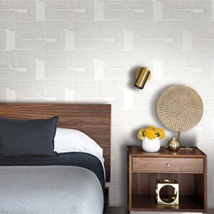 roommates rmk12214pl nikki chu ivory white zulu signature peel and stick wallpaper