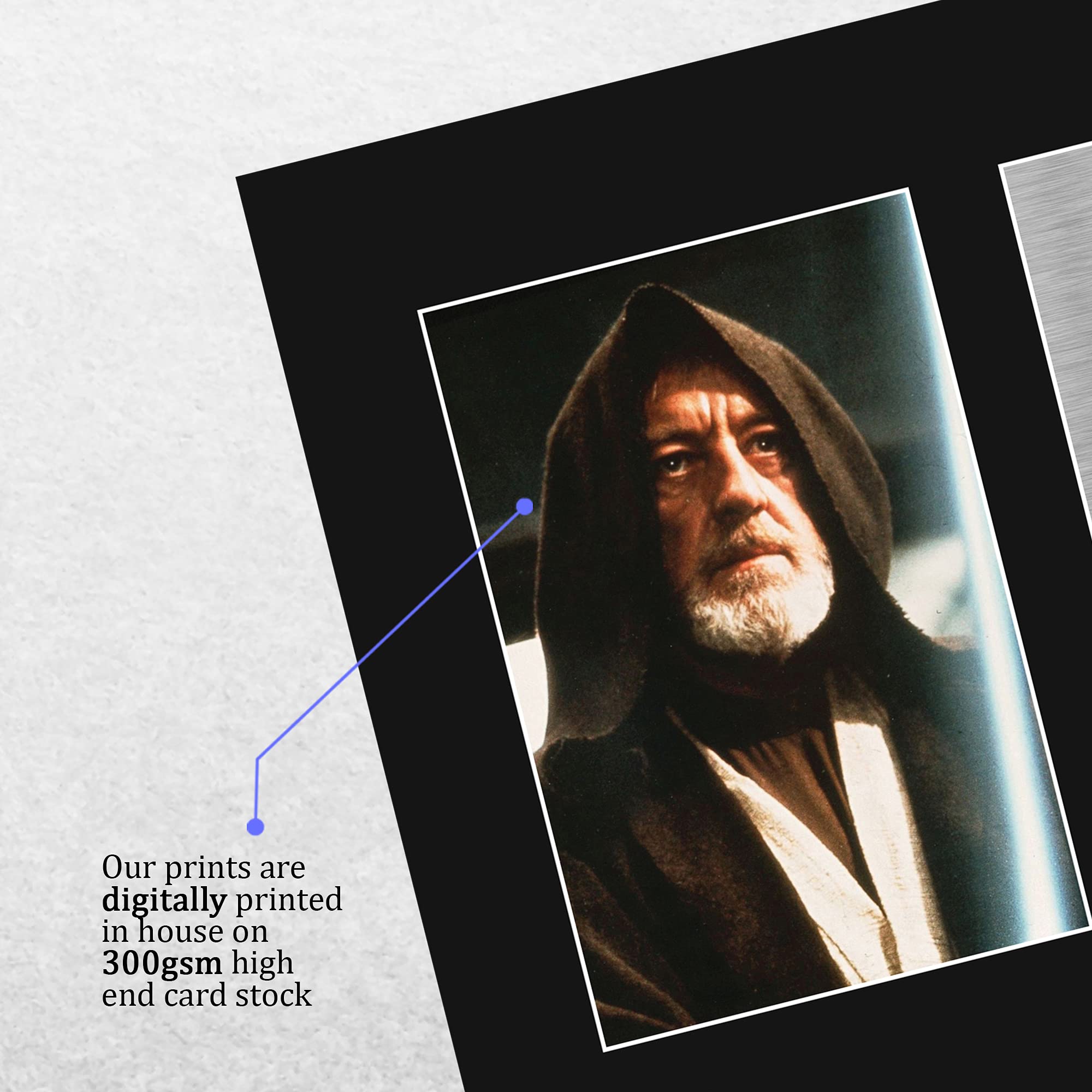 HWC Trading Alec Guinness Gift USL Signed Printed Autograph Star Wars Gifts Obi-Wan Kenobi Print Photo Picture Display - US Letter Size