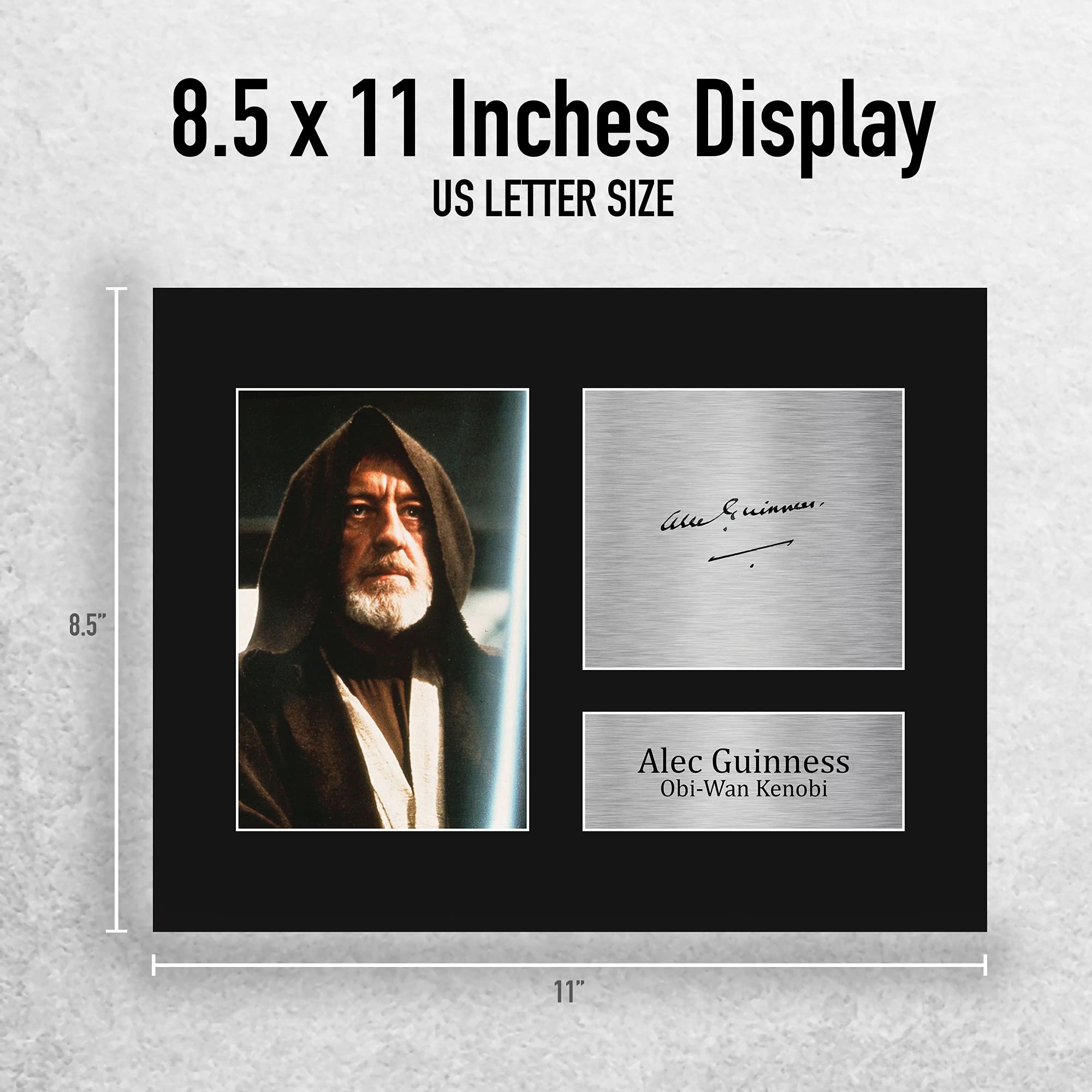 HWC Trading Alec Guinness Gift USL Signed Printed Autograph Star Wars Gifts Obi-Wan Kenobi Print Photo Picture Display - US Letter Size