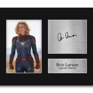 HWC Trading Brie Larson Gift USL Signed Printed Autograph Captain Marvel The Avengers Gifts Print Photo Picture Display - US Letter Size