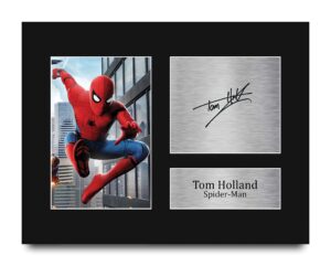 hwc trading tom holland gift usl signed printed autograph spiderman gifts print photo picture display - us letter size