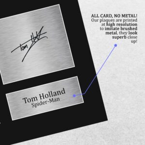 HWC Trading Tom Holland Gift USL Signed Printed Autograph Spiderman Gifts Print Photo Picture Display - US Letter Size