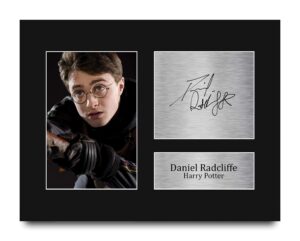 hwc trading daniel radcliffe usl signed printed autograph harry potter gifts print photo picture display - us letter size