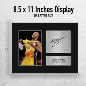 HWC Trading Kobe Bryant Los Angeles LA Lakers Gifts USL Printed Signed Autograph Picture for Basketball Memorabilia Fans - US Letter Size